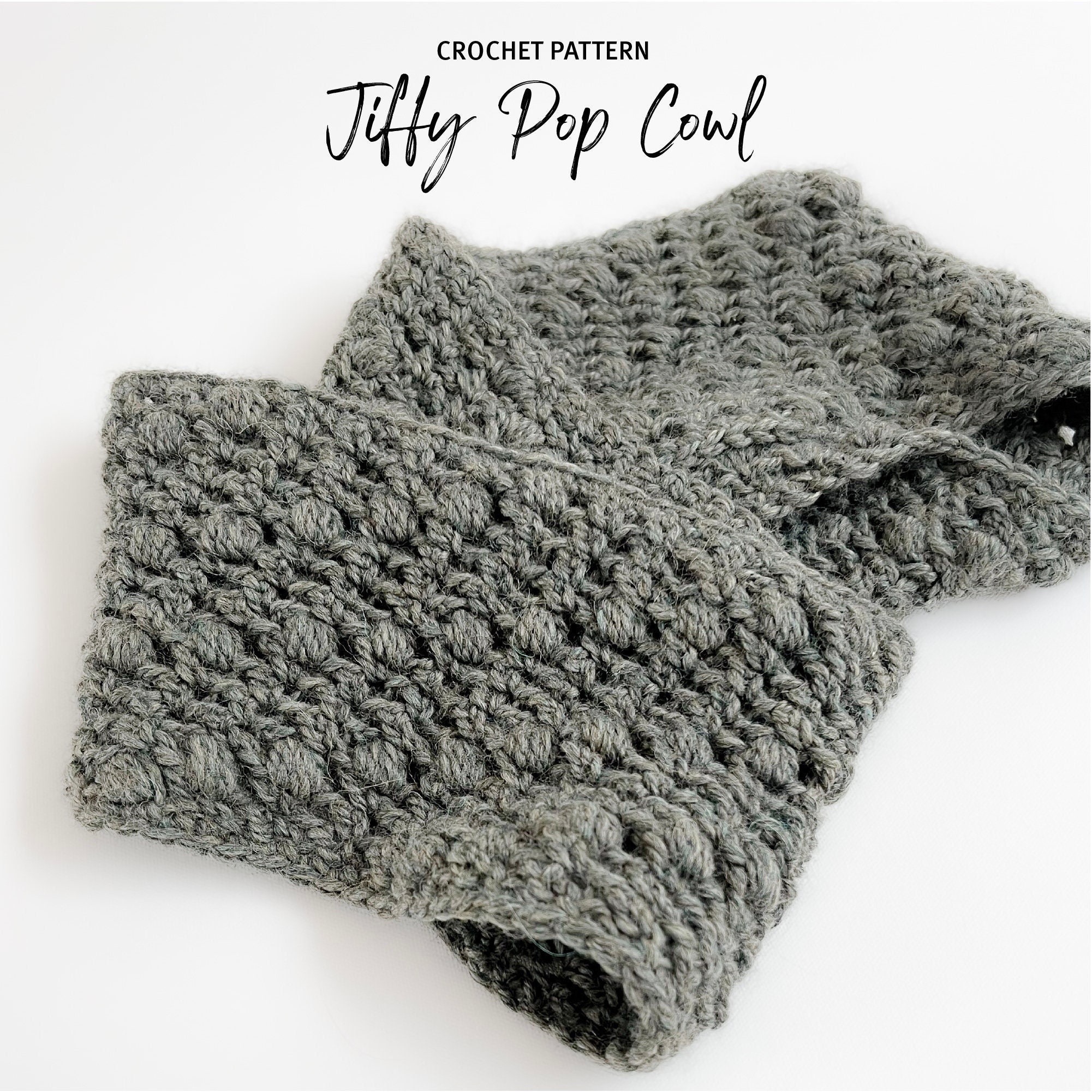 Crochet Pattern: Jiffy Pop Easy Crochet Cowl - Etsy