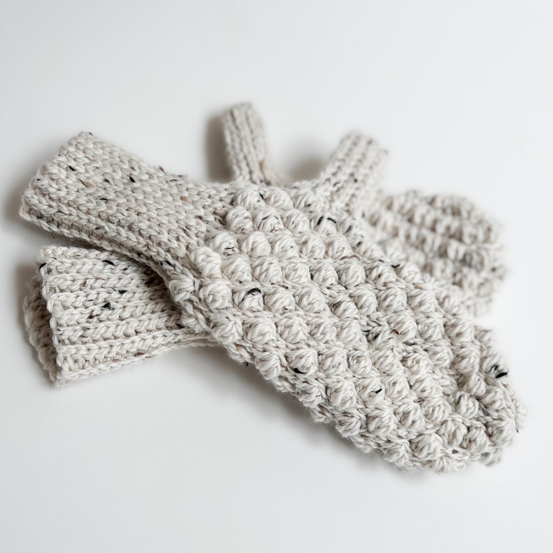 Cute Crochet Mittens Pattern: Bubble Wrap Mittens - Etsy