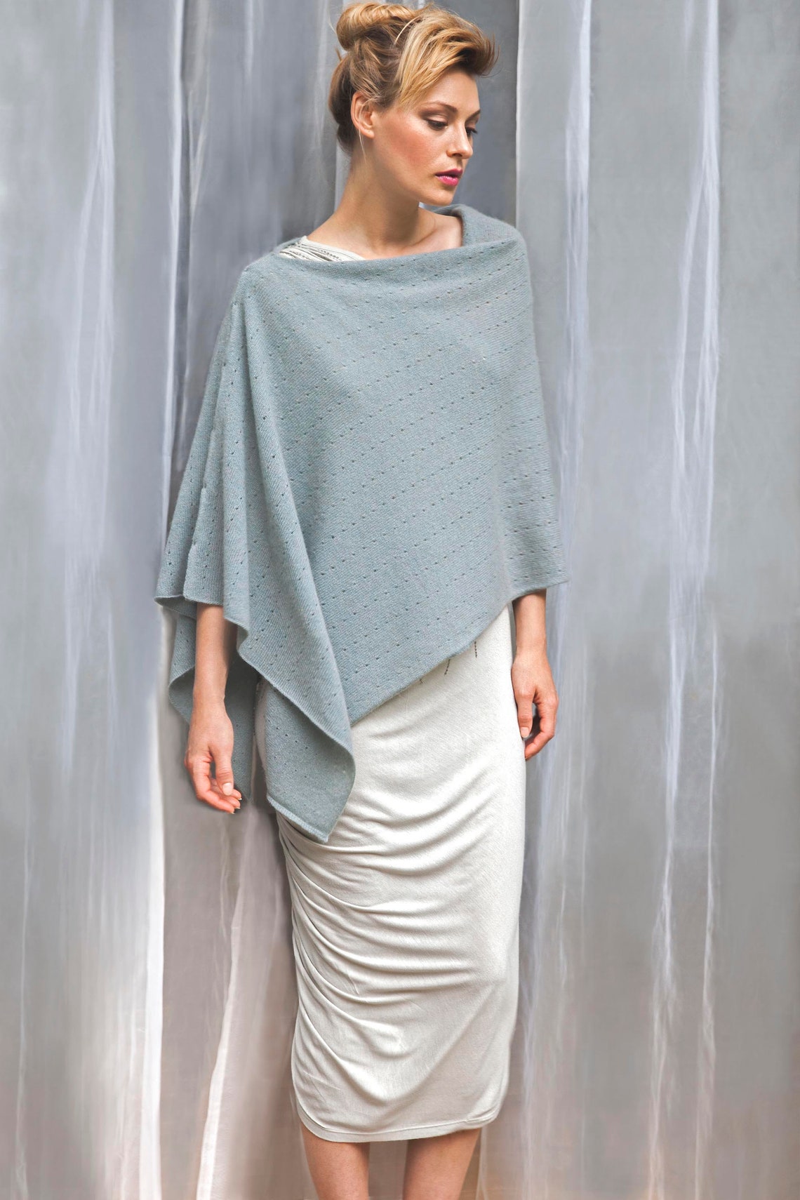 Cashmere Sweater Poncho Pashmina Wedding Bridesmaid Shawl - Etsy