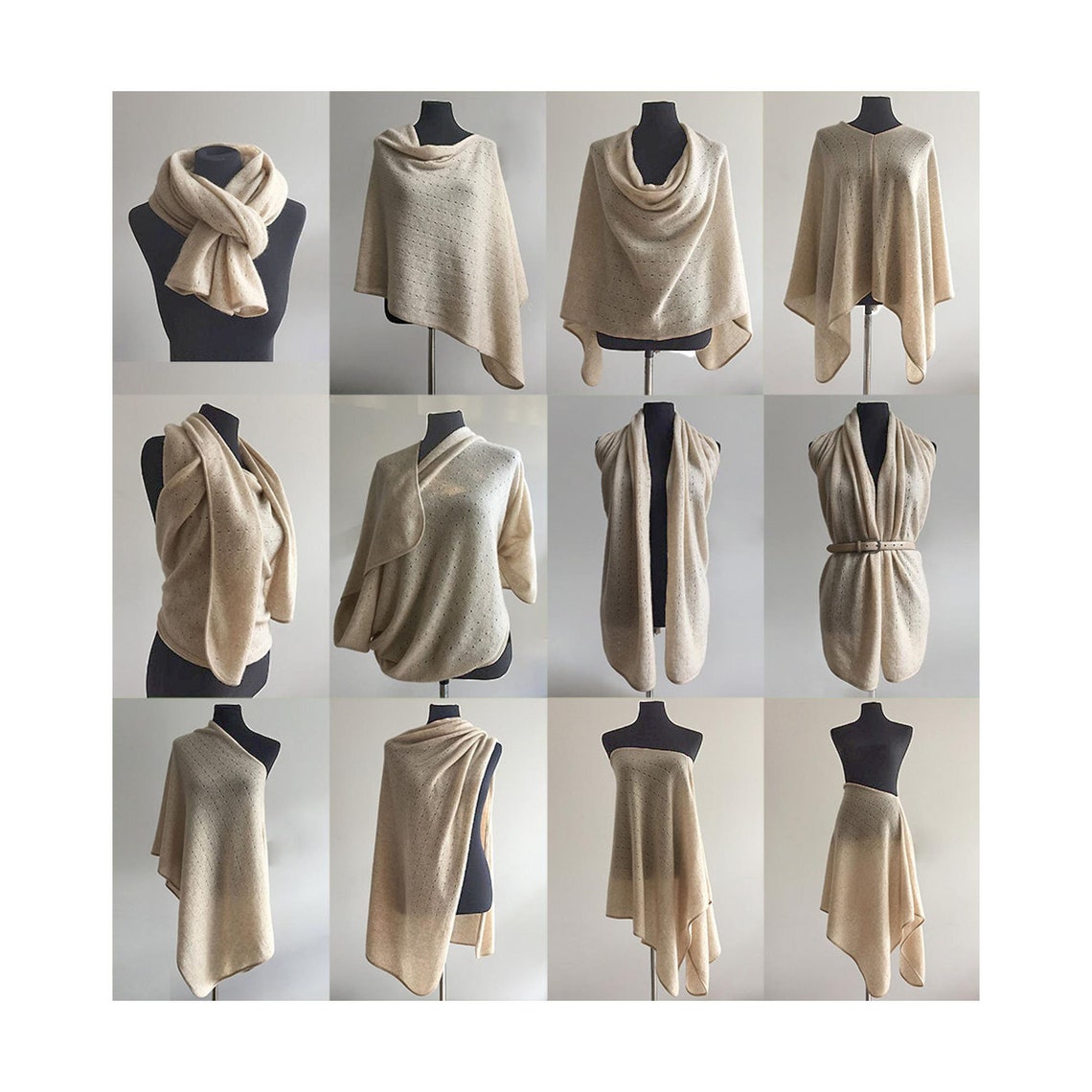 Cashmere Sweater Poncho Pashmina Wedding Bridesmaid Shawl - Etsy