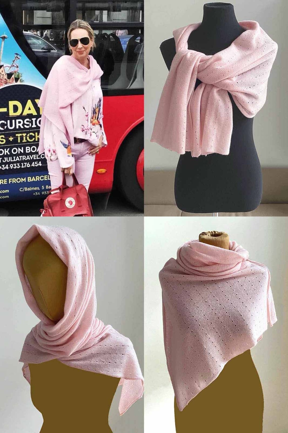 Cashmere Sweater Poncho, Pashmina Wedding Bridesmaid Shawl, Crochet ...