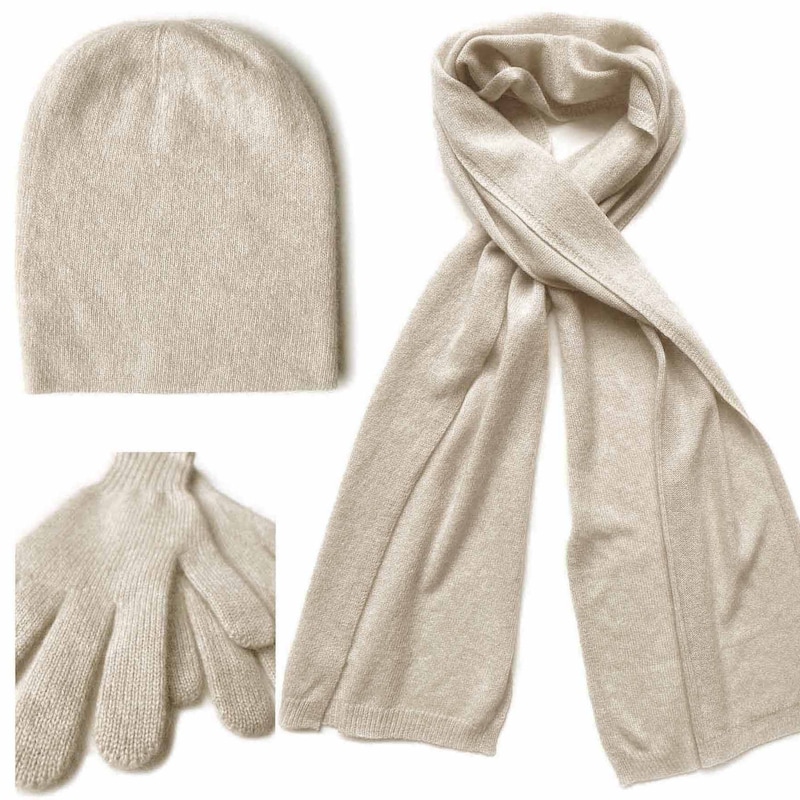Kaschmir set mütze und schal - Etsy.de