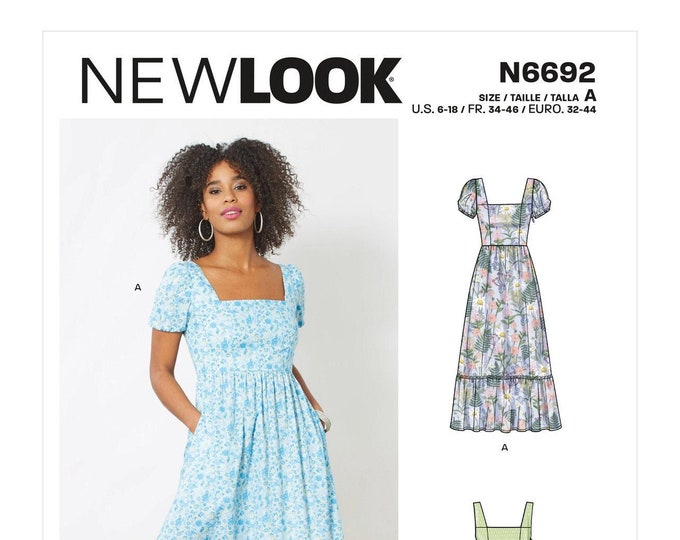 Simplicity N6692 | 6692 New Look Sewing Pattern Misses' Dresses Size 10 ...