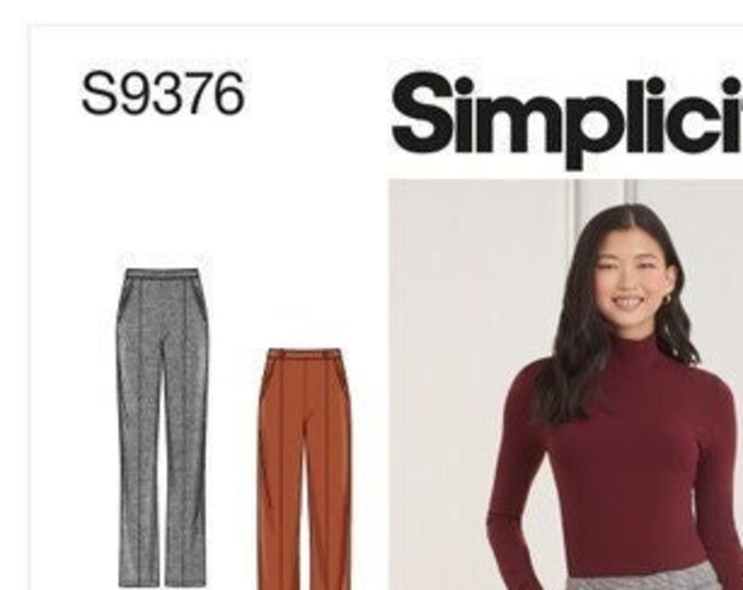 Simplicity 9376 Sewing Pattern Misses' Pull-on Trousers S9376 Sizes 6 ...