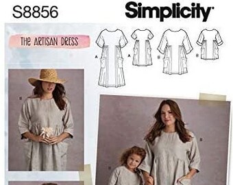 Simplicity Pattern 8856 Easy to Sew the Artisan Dress Children's 3-4-5 ...