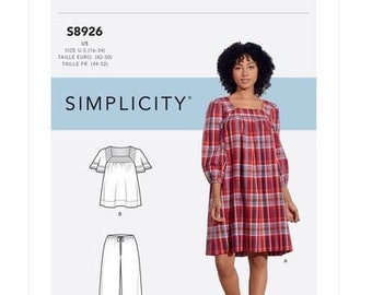 Drawstring Dress Sewing Pattern - Etsy