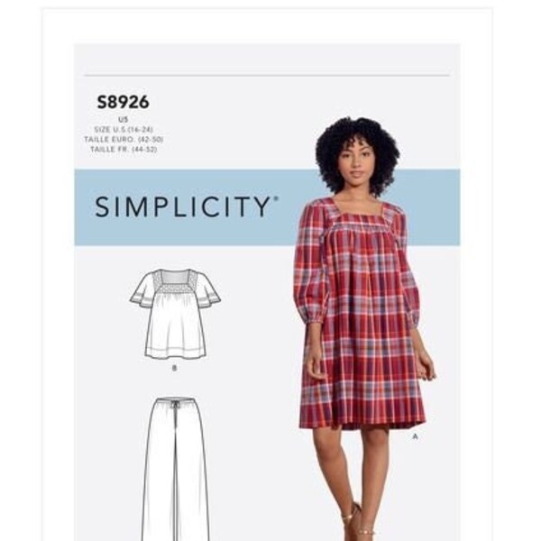 Square Neck Dress Pattern - Etsy