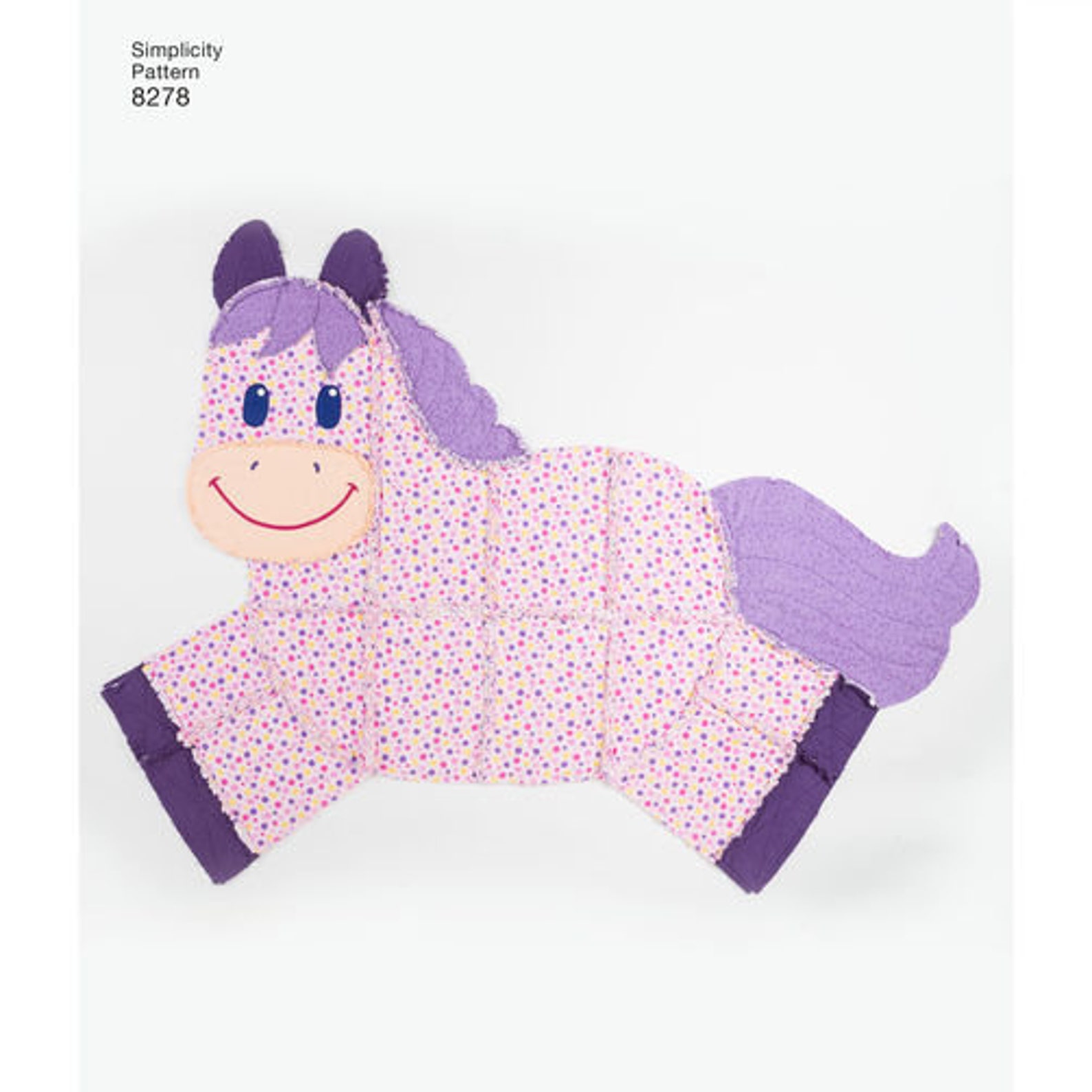 RAG QUILT Simplicity 8278 Fox Quilt Pattern Horse Monkey Rag - Etsy