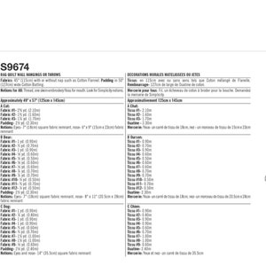 Uncut Simplicity Rag Quilt Pattern S9674 Dog, Bear, Cat Patterns | 2004 ...