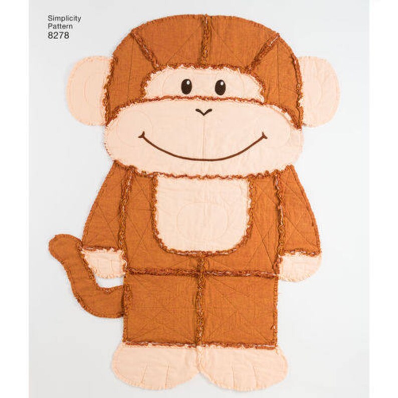 RAG QUILT Simplicity 8278 Fox Quilt Pattern Horse Monkey Rag - Etsy