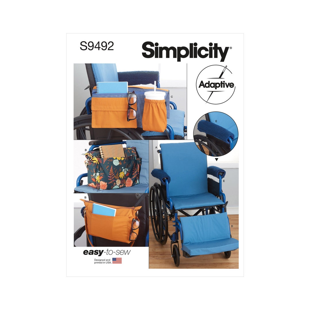 Simplicity Pattern S9492 | R11310 Wheelchair Accessories, Chair Carry ...