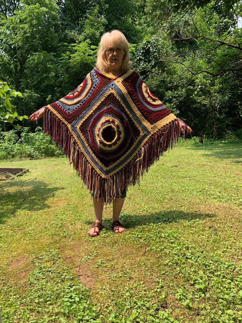 Hippie Poncho - Etsy