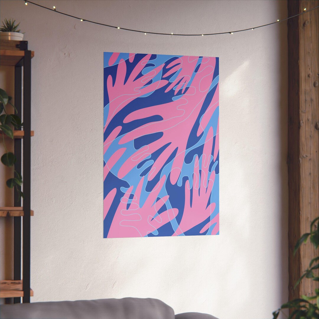 Imprints Vertical Posters Cyan Line (digital Print), Hands Feet ...