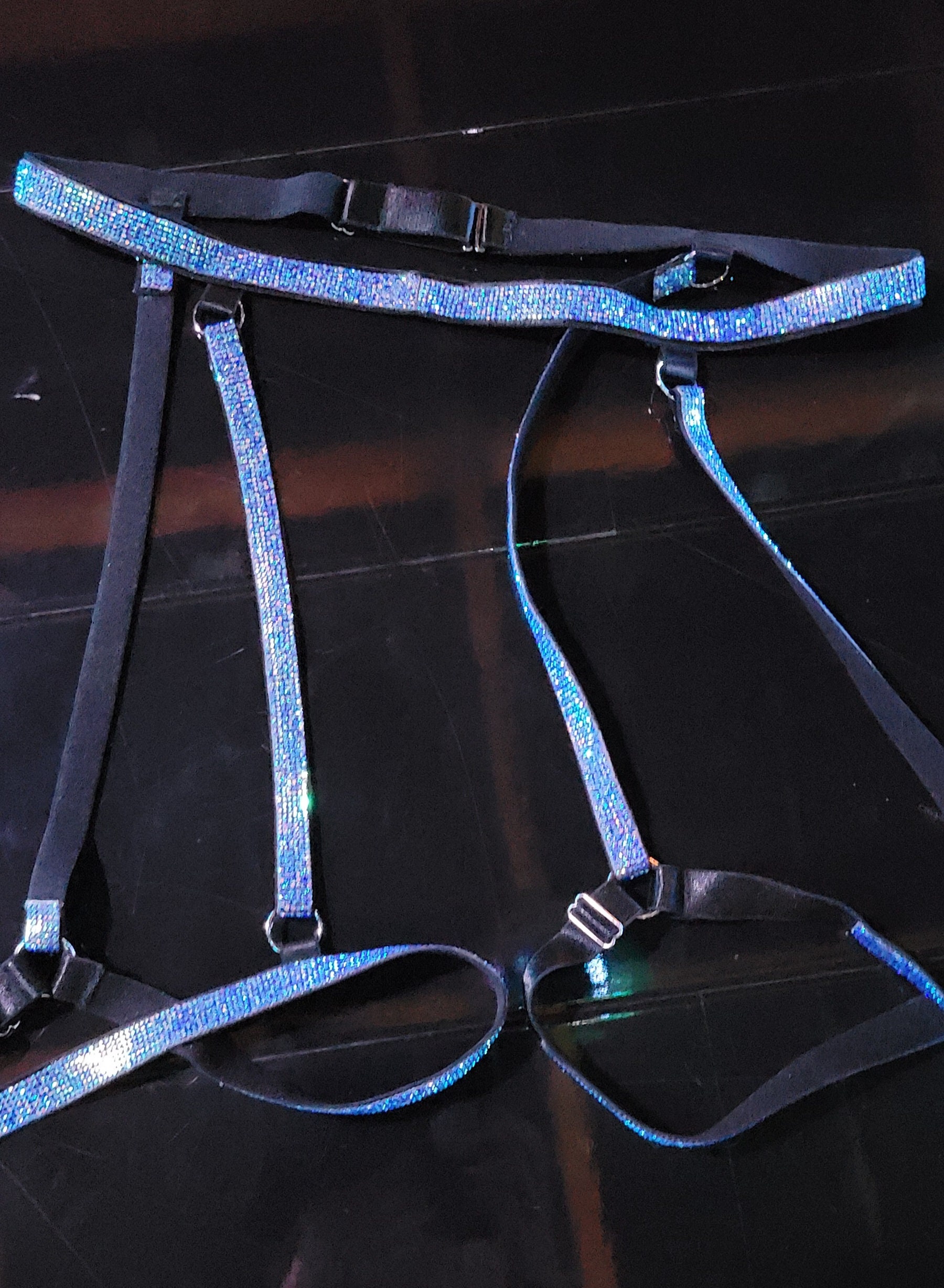 Rhinestone Garter Belt allie Exotic Dance Pole - Etsy