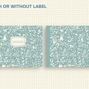 Composition Digital Notebook Covers for Goodnotes | Pastel Colors | A4 ...
