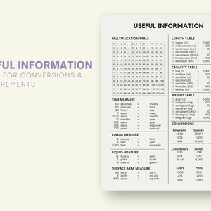 Composition Notebook Digital & Printable Interior Sheets | Class ...