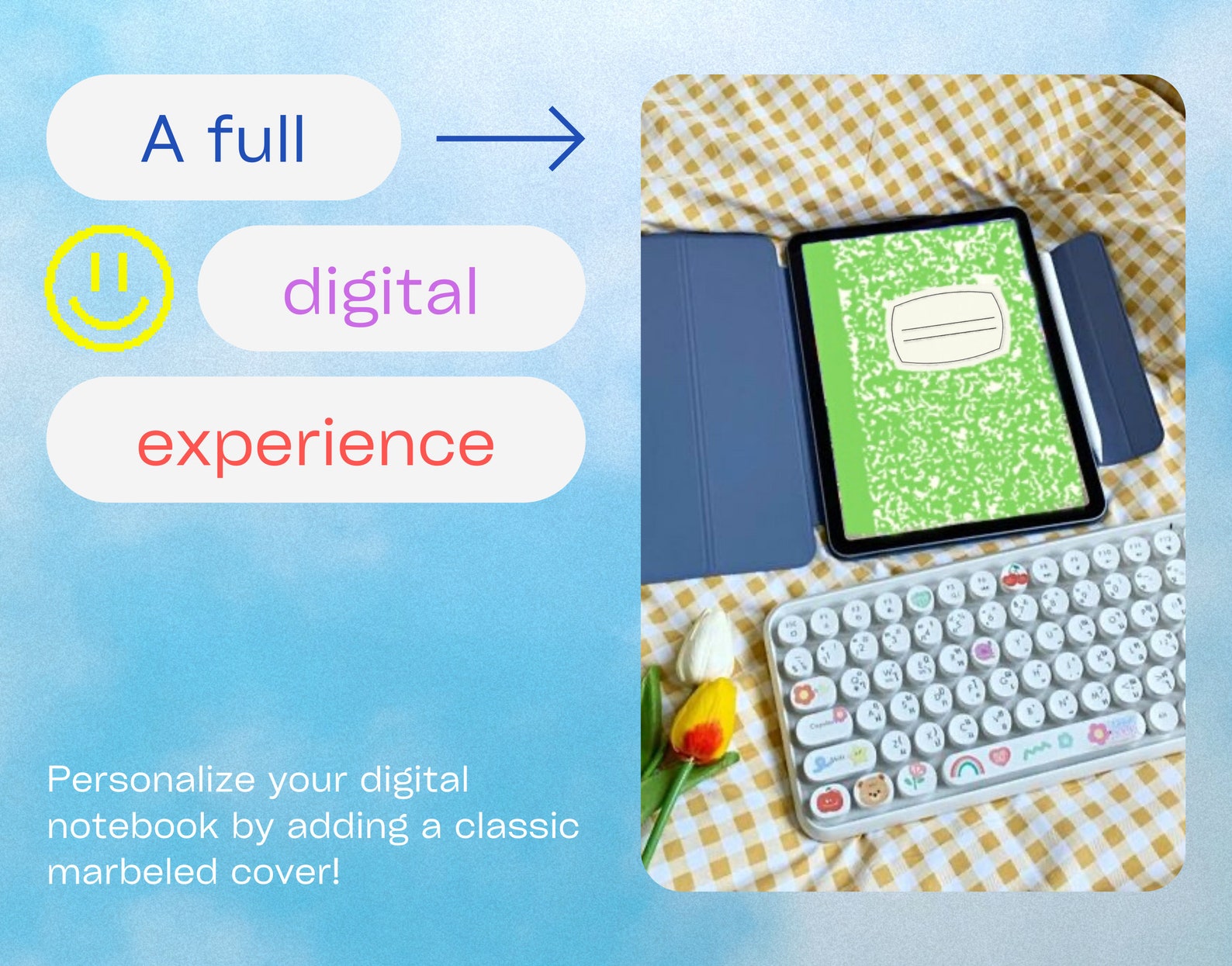 10 Composition Notebook Covers for Goodnotes | Bright Colors | A4, US ...