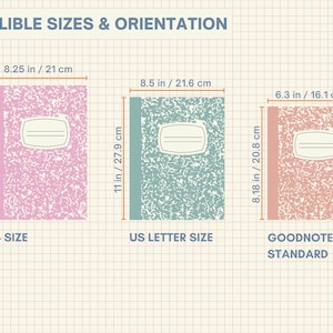 10 Digital Notebook Covers | Pastel Colors | A4, US, and Goodnotes ...