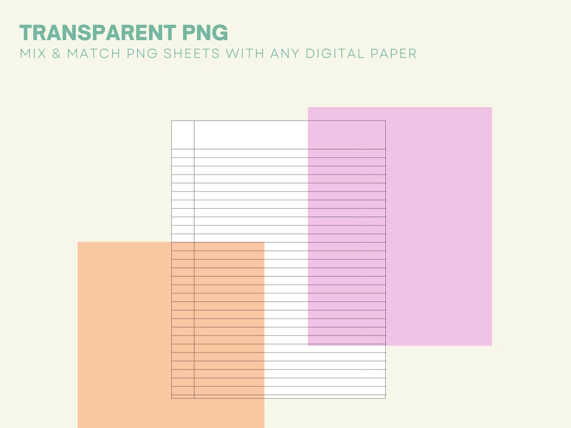 Composition Notebook Digital & Printable Interior Sheets - Etsy