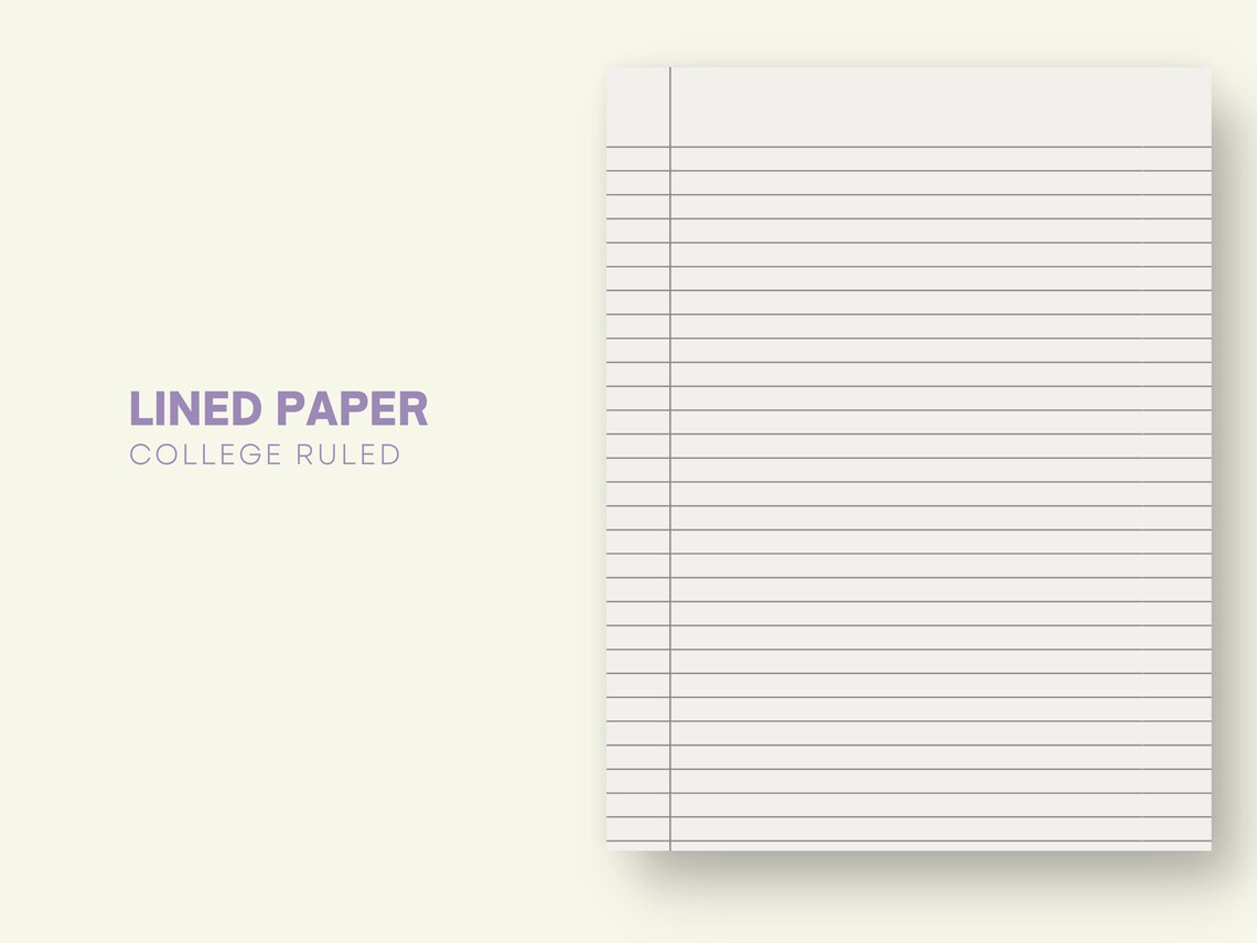 Composition Notebook Digital & Printable Interior Sheets - Etsy