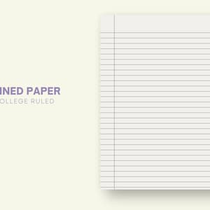 Composition Notebook Digital & Printable Interior Sheets | Class ...