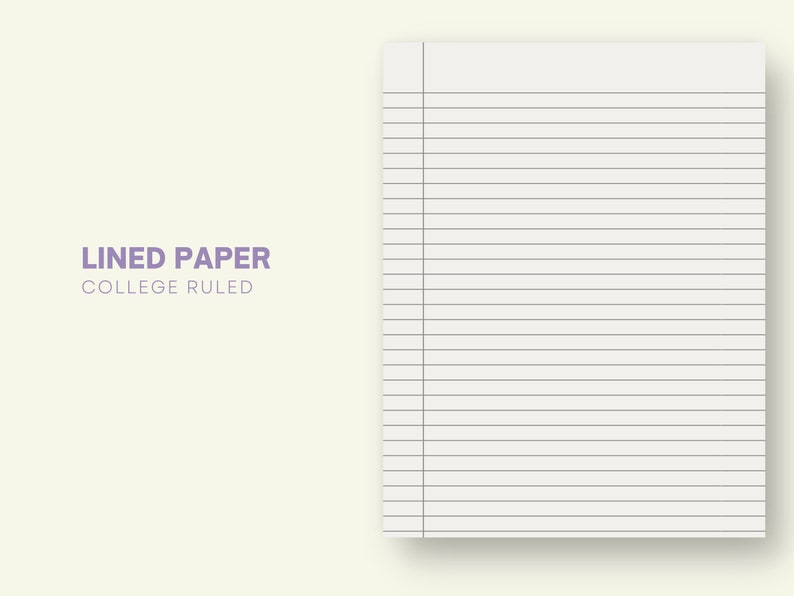 Composition Notebook Digital & Printable Interior Sheets - Etsy