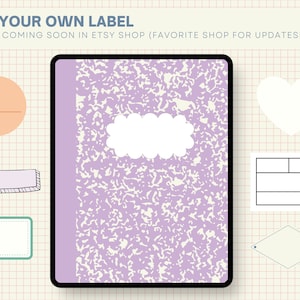 10 Digital Notebook Covers | Pastel Colors | A4, US, and Goodnotes ...