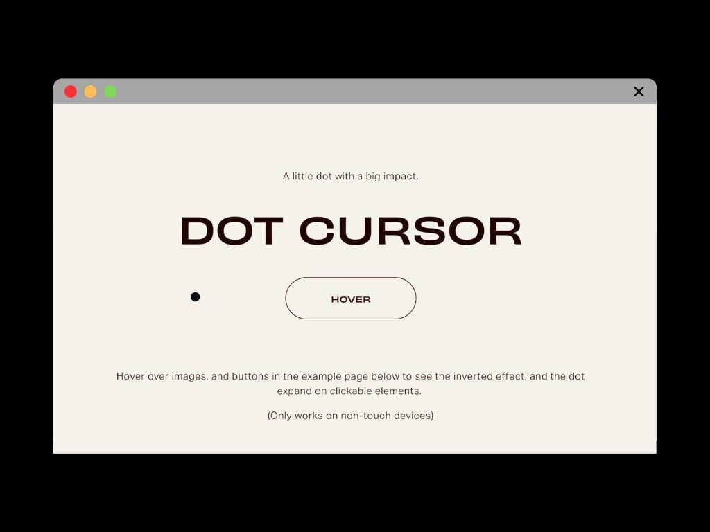 Custom Dot Cursor Squarespace 7.1 Plugin - Etsy