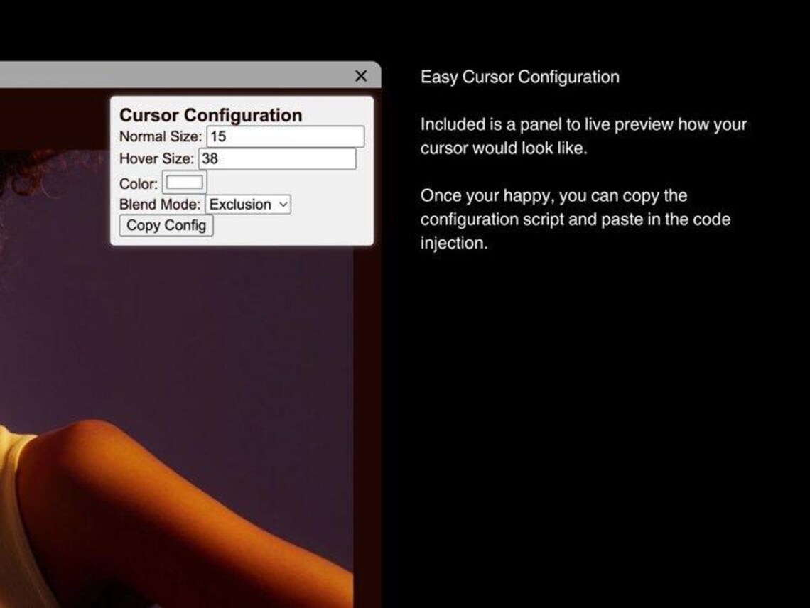 Custom Dot Cursor Squarespace 7.1 Plugin - Etsy