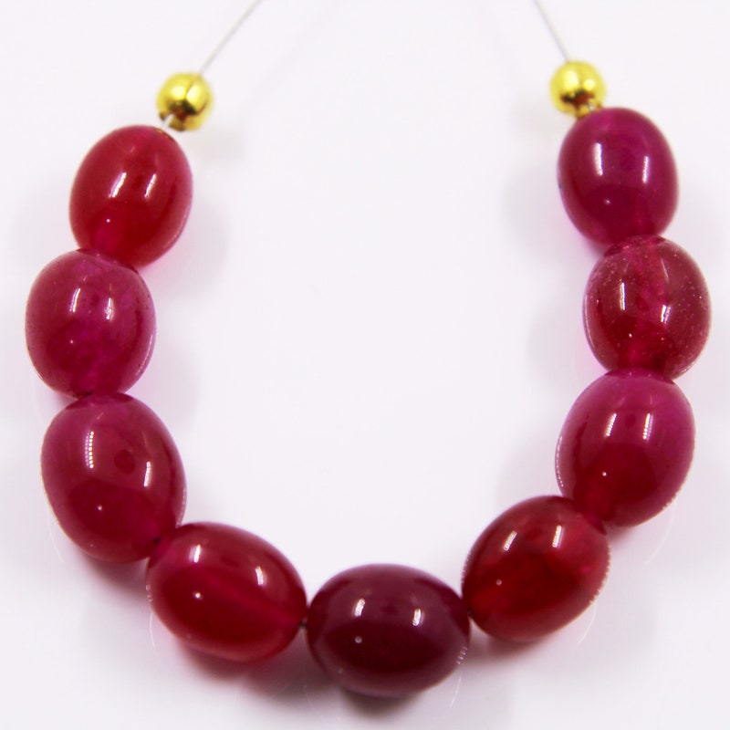 Natural Ruby Beads - Etsy