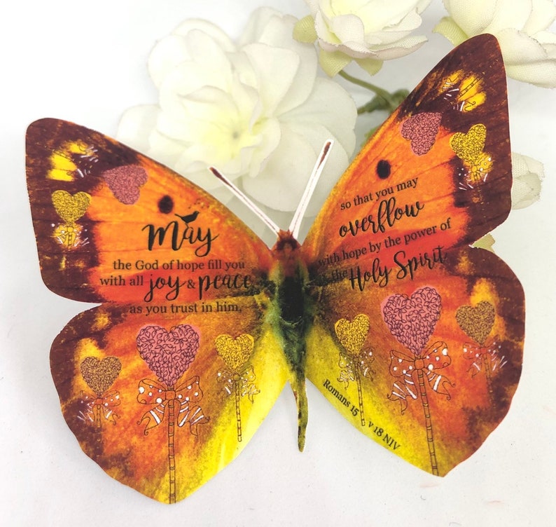 5 X Christian Gift Butterflies / Christian Bible Journaling - Etsy