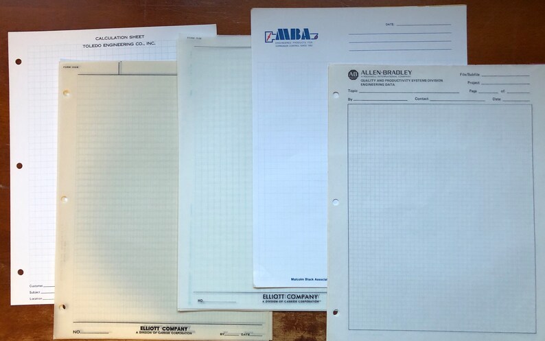 Vintage Company Letterhead Graph Paper: Ephemera Pack for Journals - Etsy