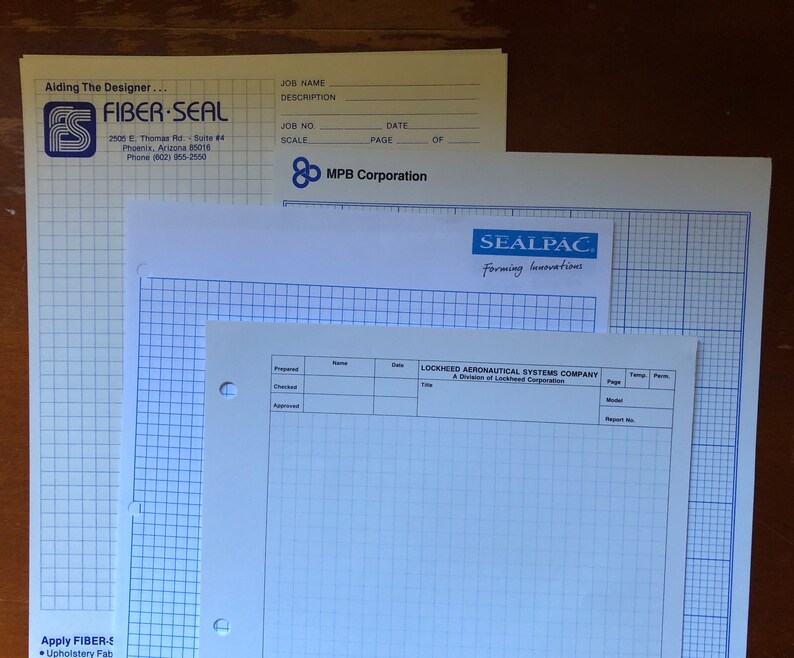 Vintage Company Letterhead Graph Paper: Ephemera Pack for Journals - Etsy
