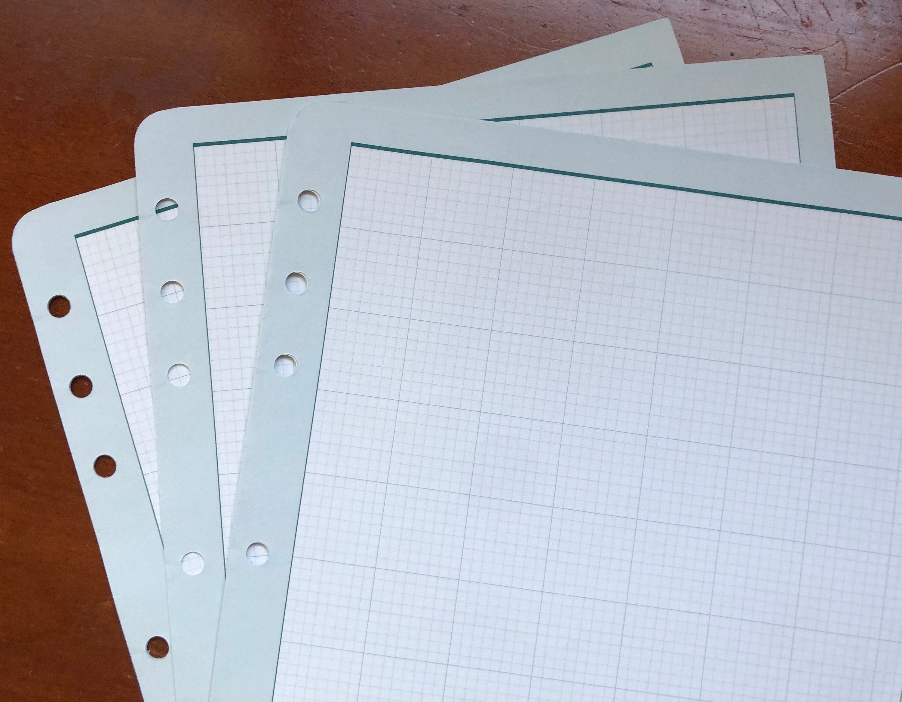 Square Grid Cross Section Graph Paper, Franklin Covey, Vintage Paper - Etsy