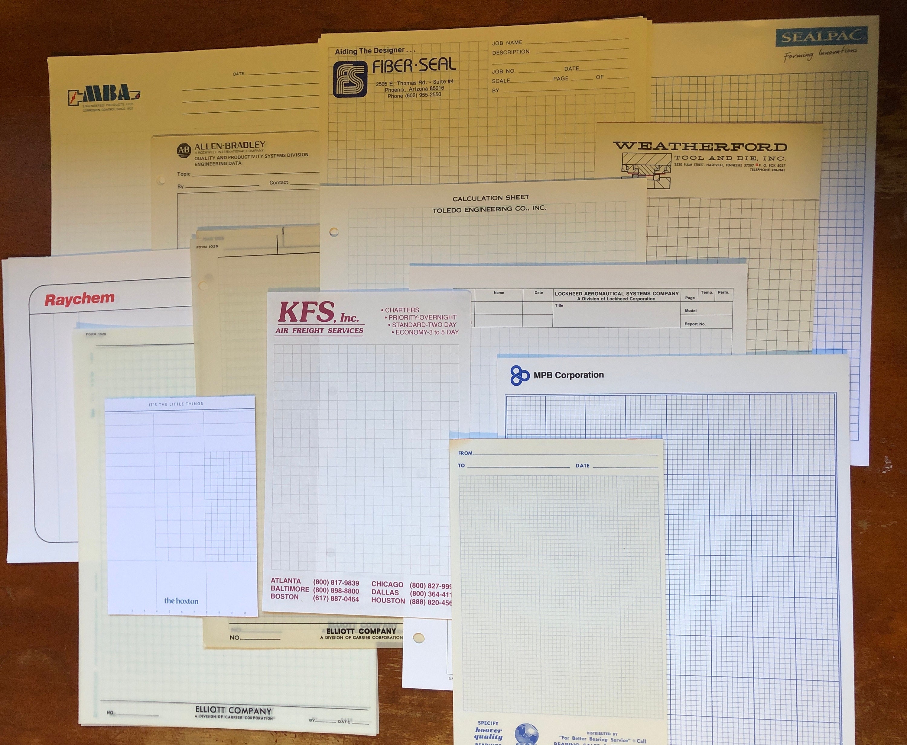 Vintage Company Letterhead Graph Paper: Ephemera Pack for Journals - Etsy
