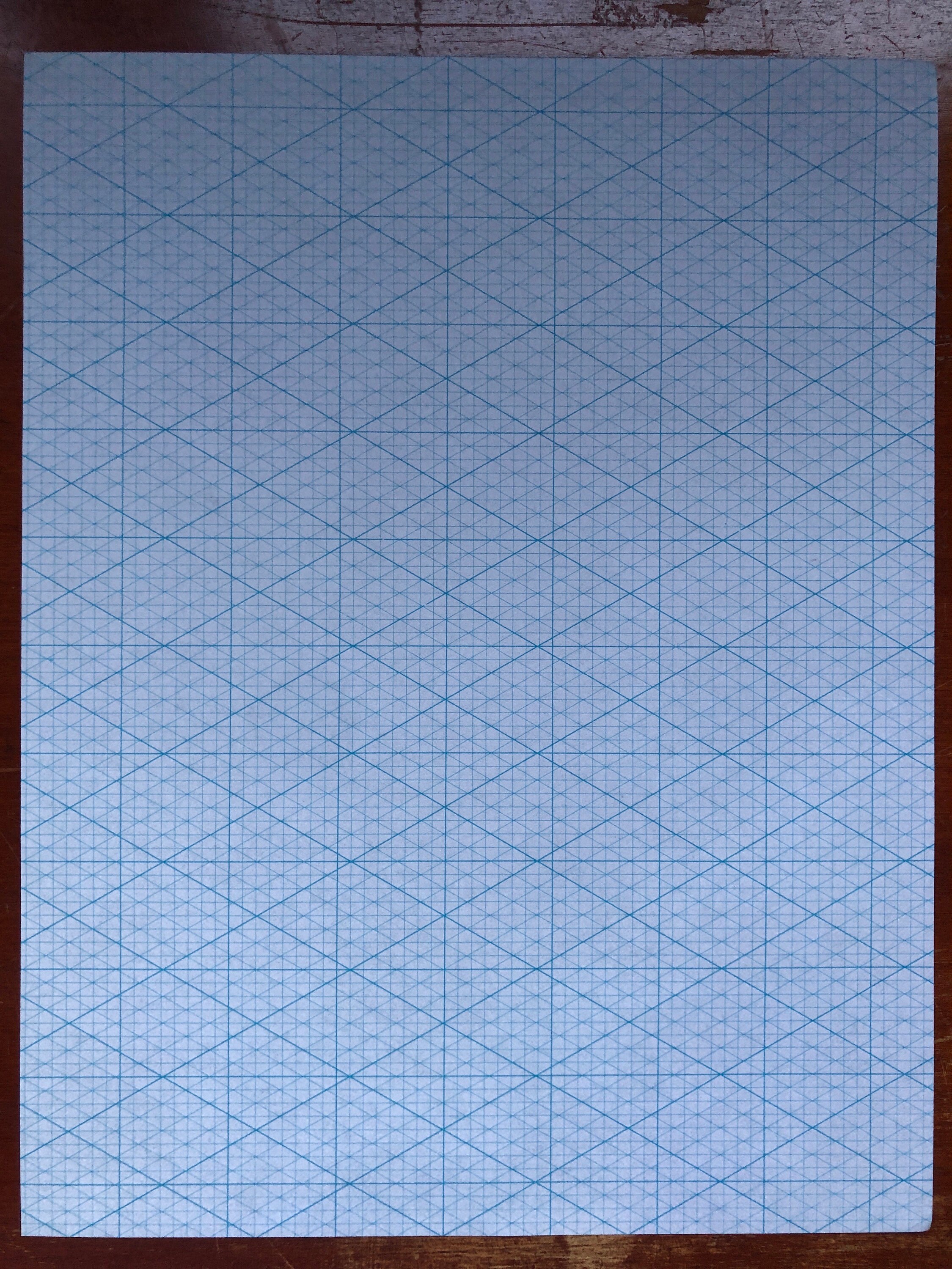 Vintage Isometric Graph Paper, 100% Rag, Alva-line Code 6855ISO-1 - Etsy