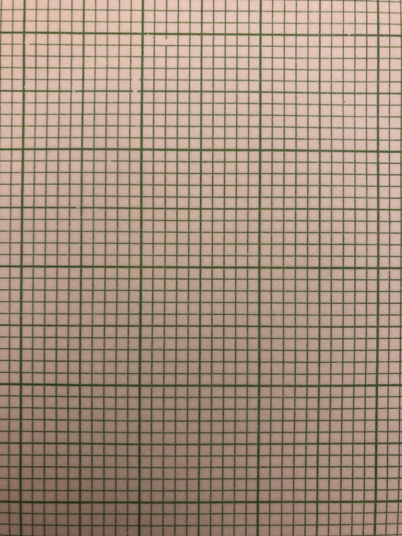 Square Grid Cross Section Graph Paper Speidel & Co. Vintage - Etsy