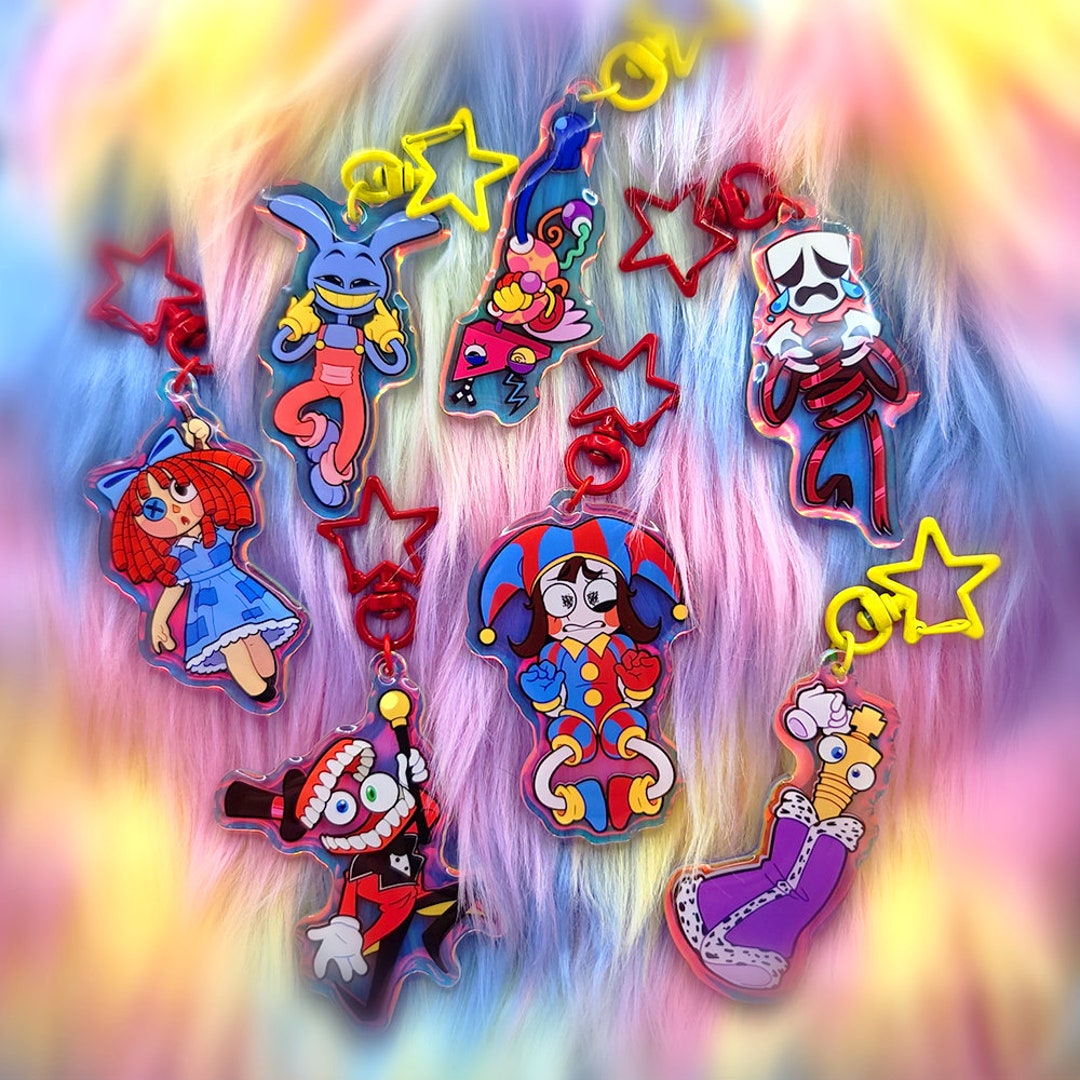 The Amazing Digital Circus Keychain Set - Etsy