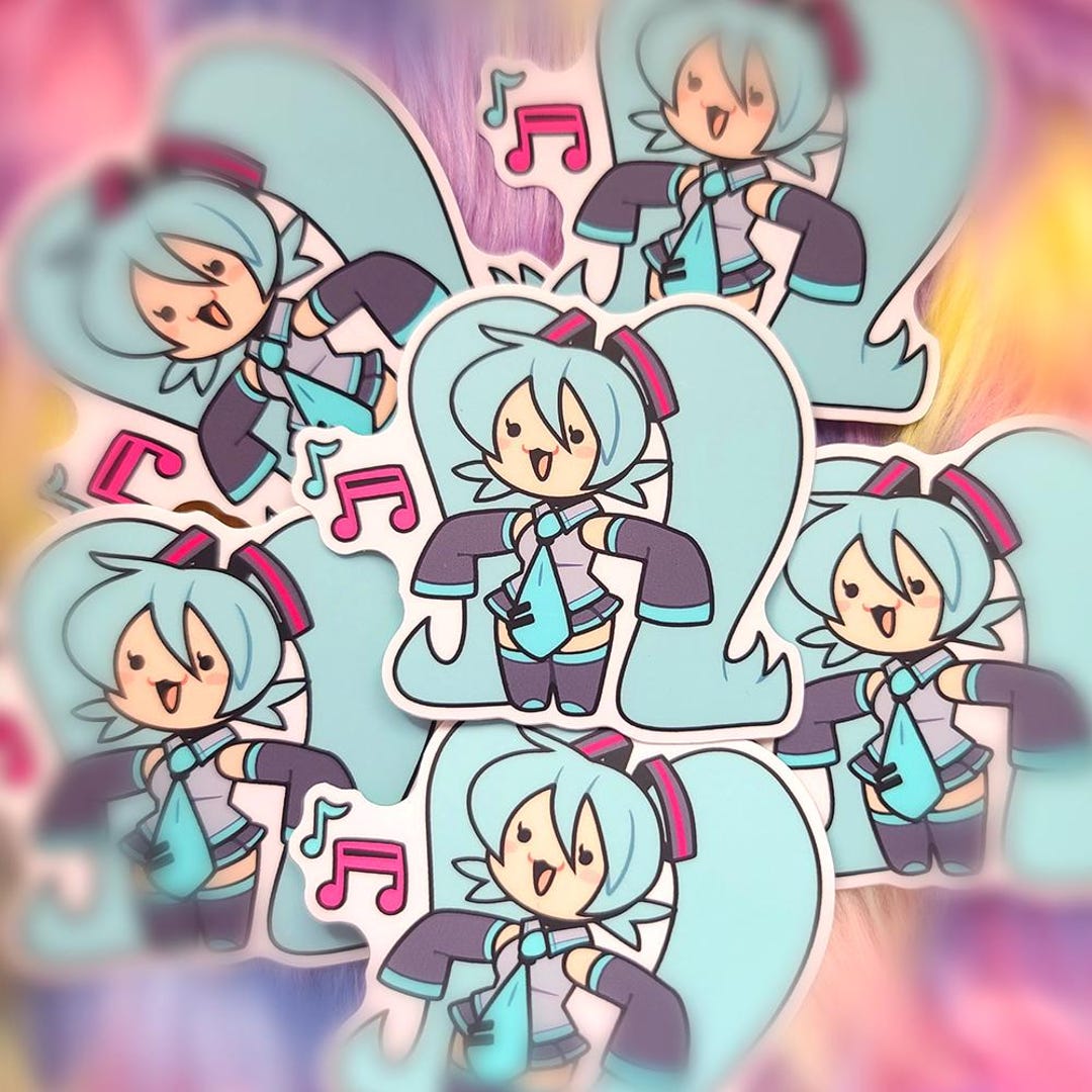 Hatsune Miku Miku Mi 3 Sticker - Etsy
