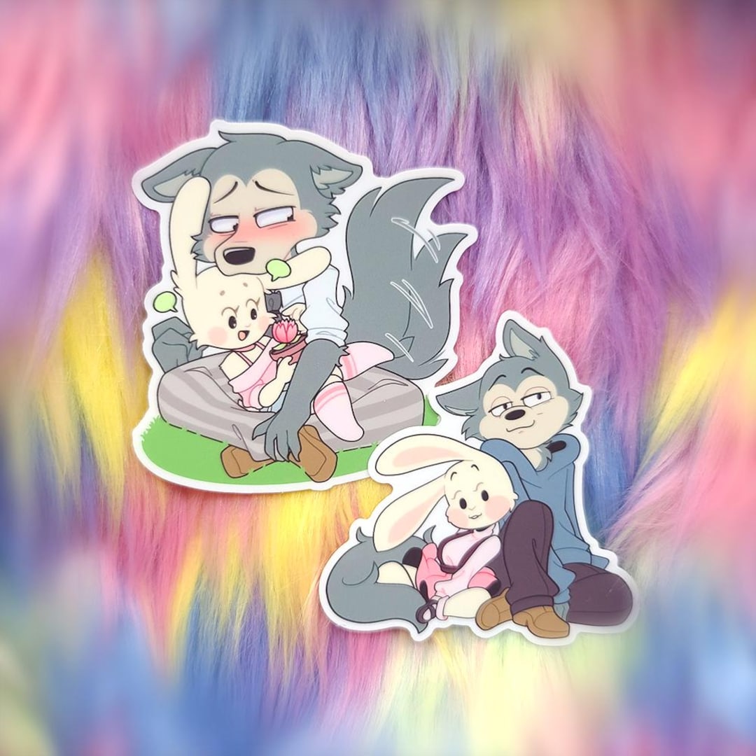 Beastars Legoshi & Haru 3 Stickers - Etsy