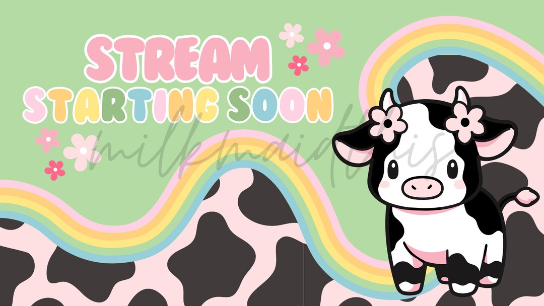 Cow Stream Overlays - Etsy