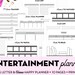 Printable Entertainment Planner Bundle - 10 Planner Inserts in A5, A4 ...