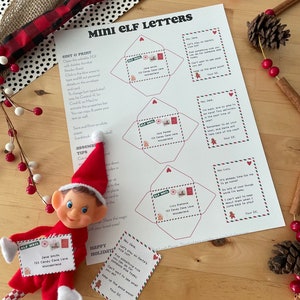 Editable Printable Mini Elf Letter With Envelope, Customizable Letter ...