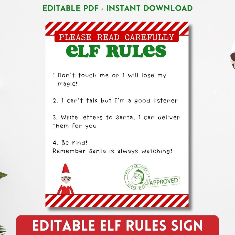 Elf Sign - Etsy