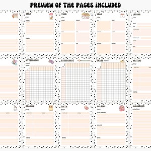 Teacher Planner Printable | Cute Teacher Binder | Teacher Plan & Record ...