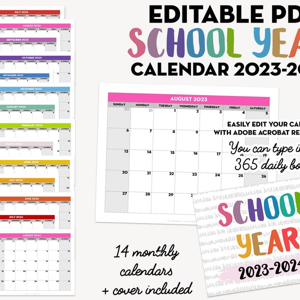 June Fillable Calendar - Etsy