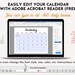 Printable EDITABLE Monthly Calendar Template for 2023 2023 - Etsy