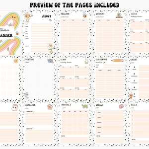 Teacher Planner Printable | Cute Teacher Binder | Teacher Plan & Record ...