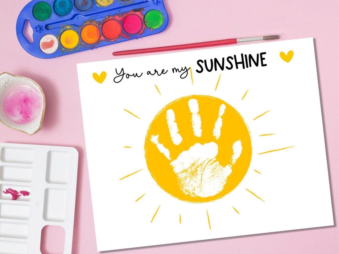 Summer Handprint Art, Crab Handprint Printable Template, Preschool ...