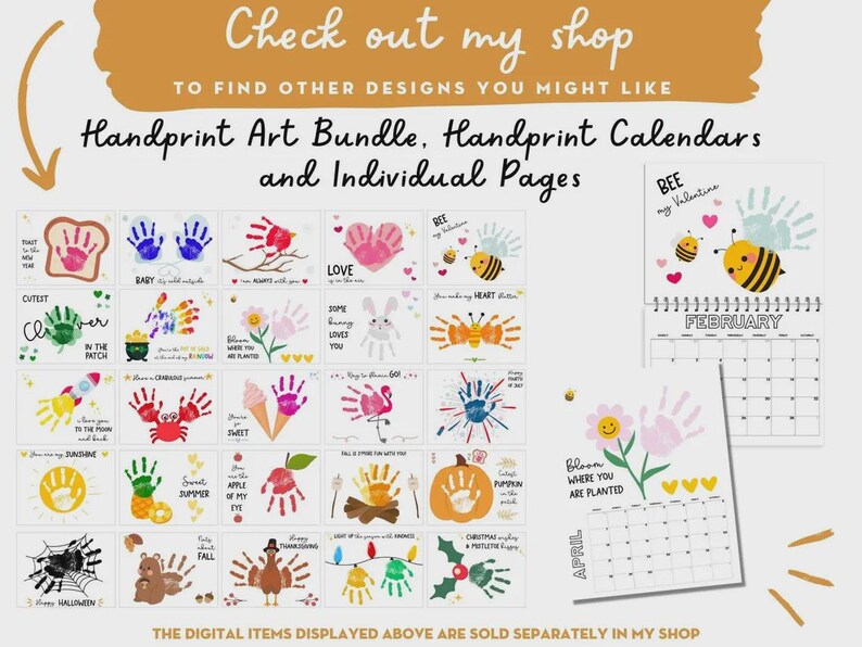 Handprint Alphabet Book Template, Printable Alphabet Handprint Craft ...